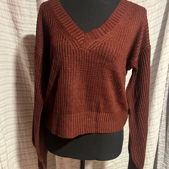 Ambiance | Sweaters | Ambiance Vneck Sweater Deep Rust | Poshmark